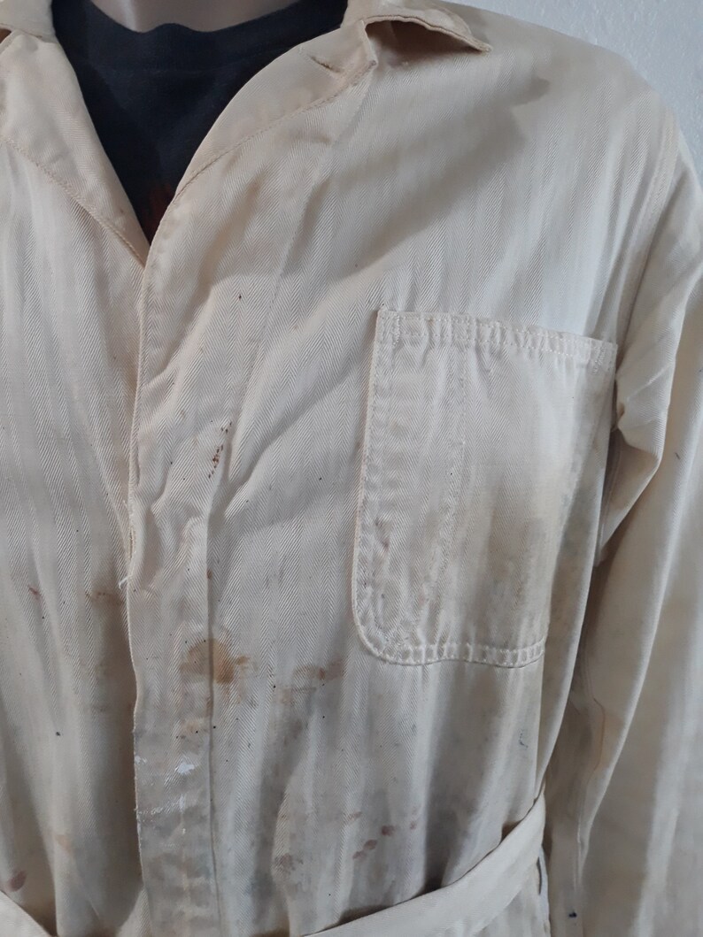 50's Factory Lab Coat Workwear Loev Bros. Philadelphia | Etsy