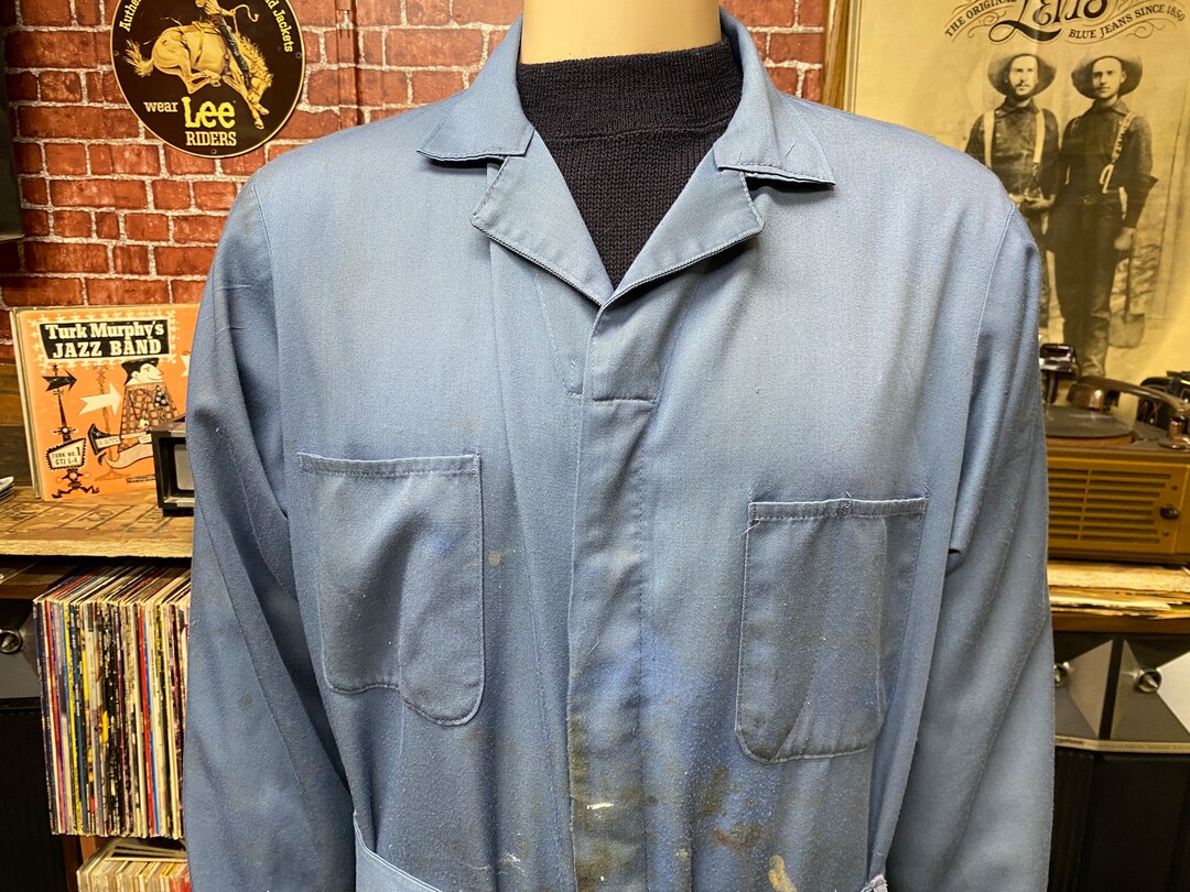 Red Kap Factory Warehouse Lab Blue Coat Workwear Size 46 Made in U.S.A ...