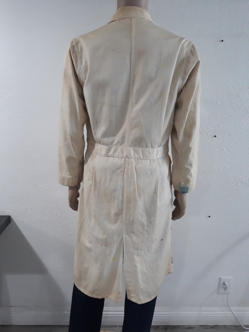 50's Factory Lab Coat Workwear Loev Bros. Philadelphia | Etsy
