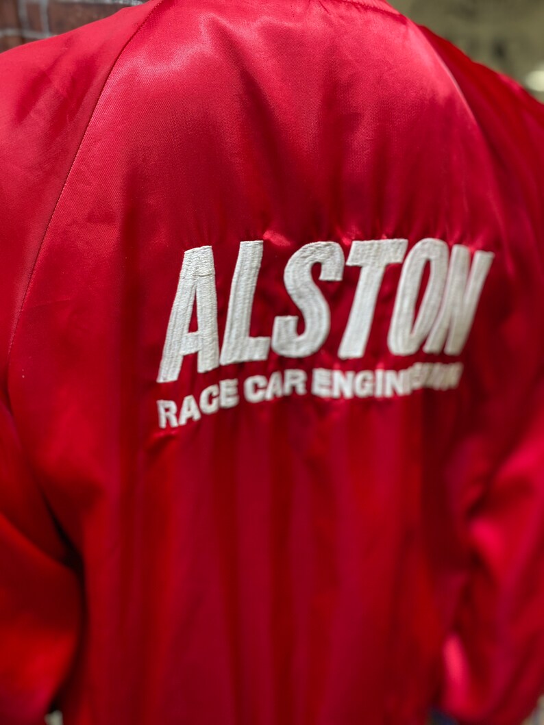 Alston Race Car Engineering Stan Goldstein Personal Red Satin | Etsy