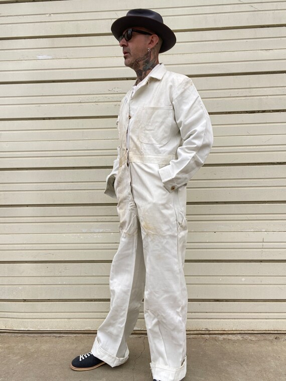 Deadstock 70's Atlas Uniforms Chicago Illinois white … - Gem