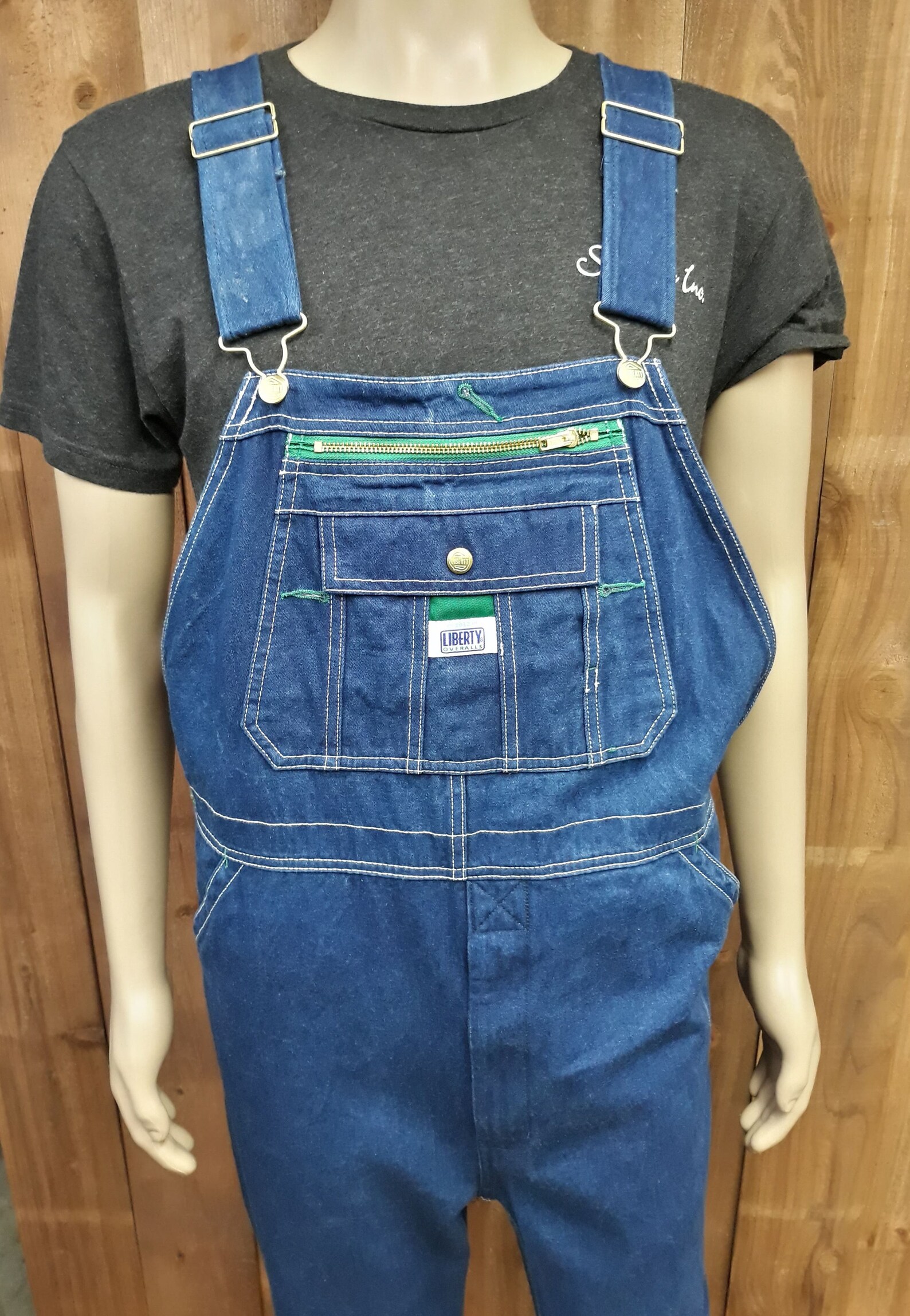 Liberty Denim Work Overalls Carpenter Worker Farmer Ranch Size 36x29 ...