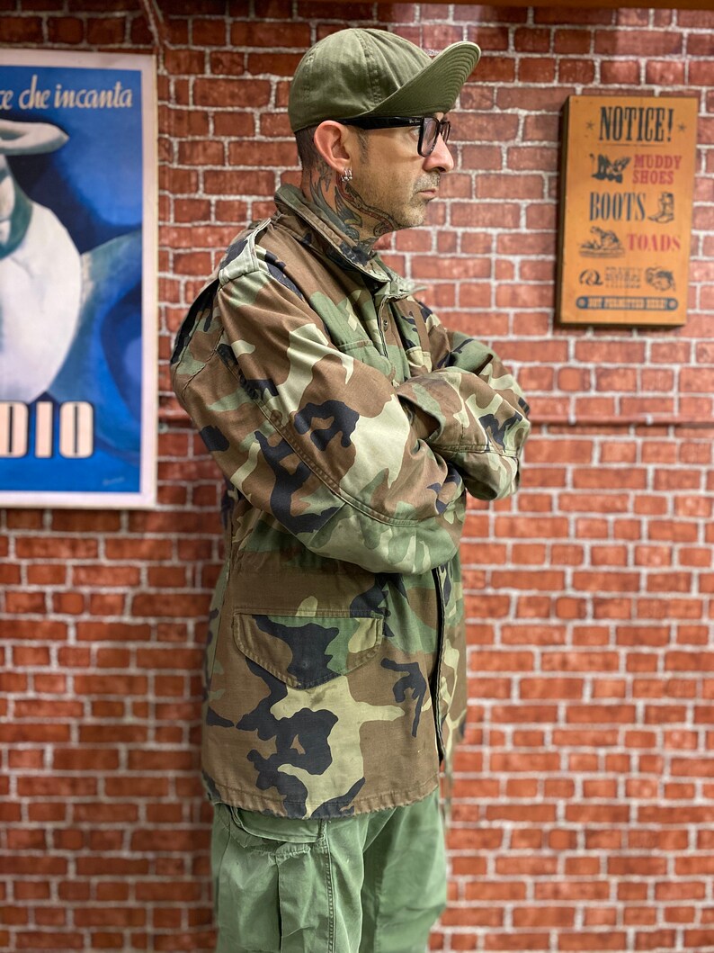 80's/90's M-65 Field Cold Weather Jacket Camouflage Fatigue Utility ...