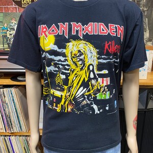 1997 Iron Maiden Killers Tour Double Graphic Print Tour Concert Black T-shirt Size Large. - Etsy