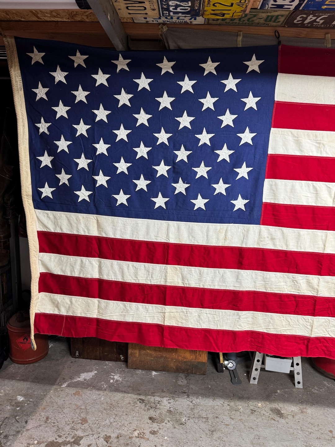 50 Stars American Flag 5' Tall X 9 1/2' Wide Valley Forge Flag Co ...