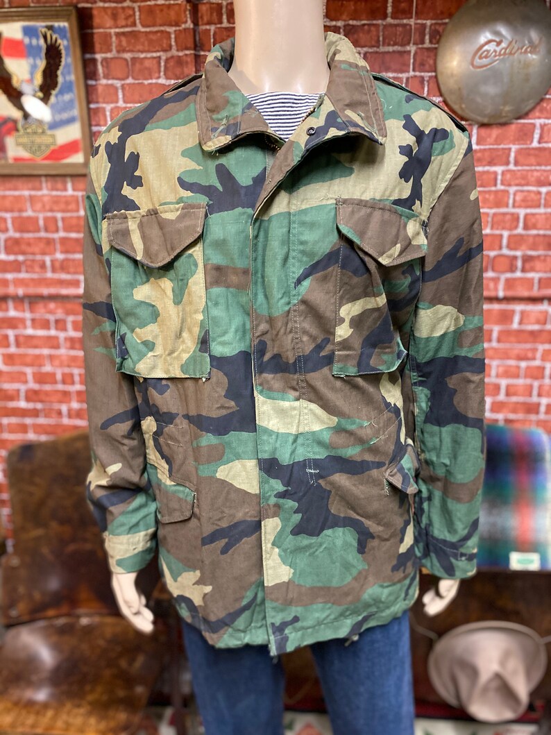 80's/90's M-65 Field Cold Weather Jacket Camouflage Fatigue Utility ...