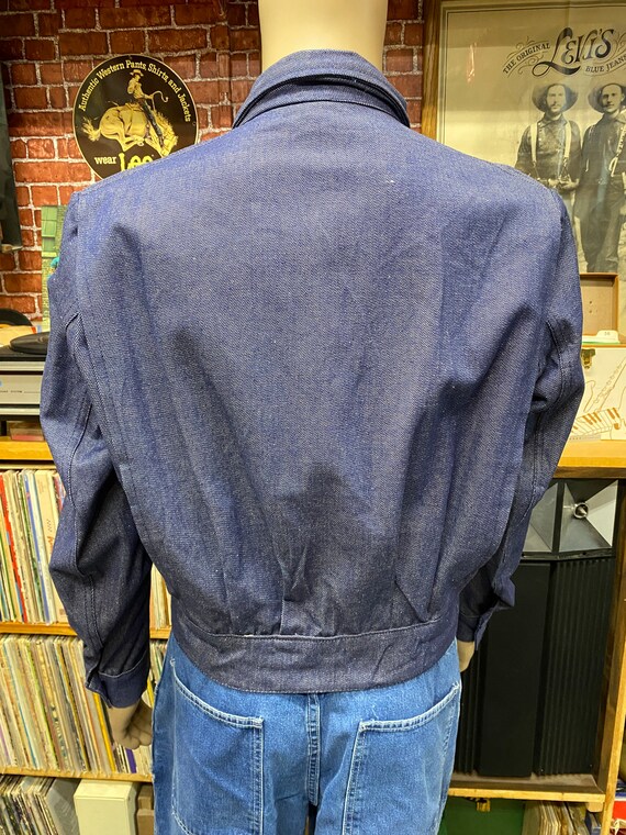 80's Battlefield work wear mechanic garage denim jack… - Gem