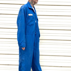 90's Workrite Blue Work Coveralls Outfit Long Sleeve Utility Garage ...