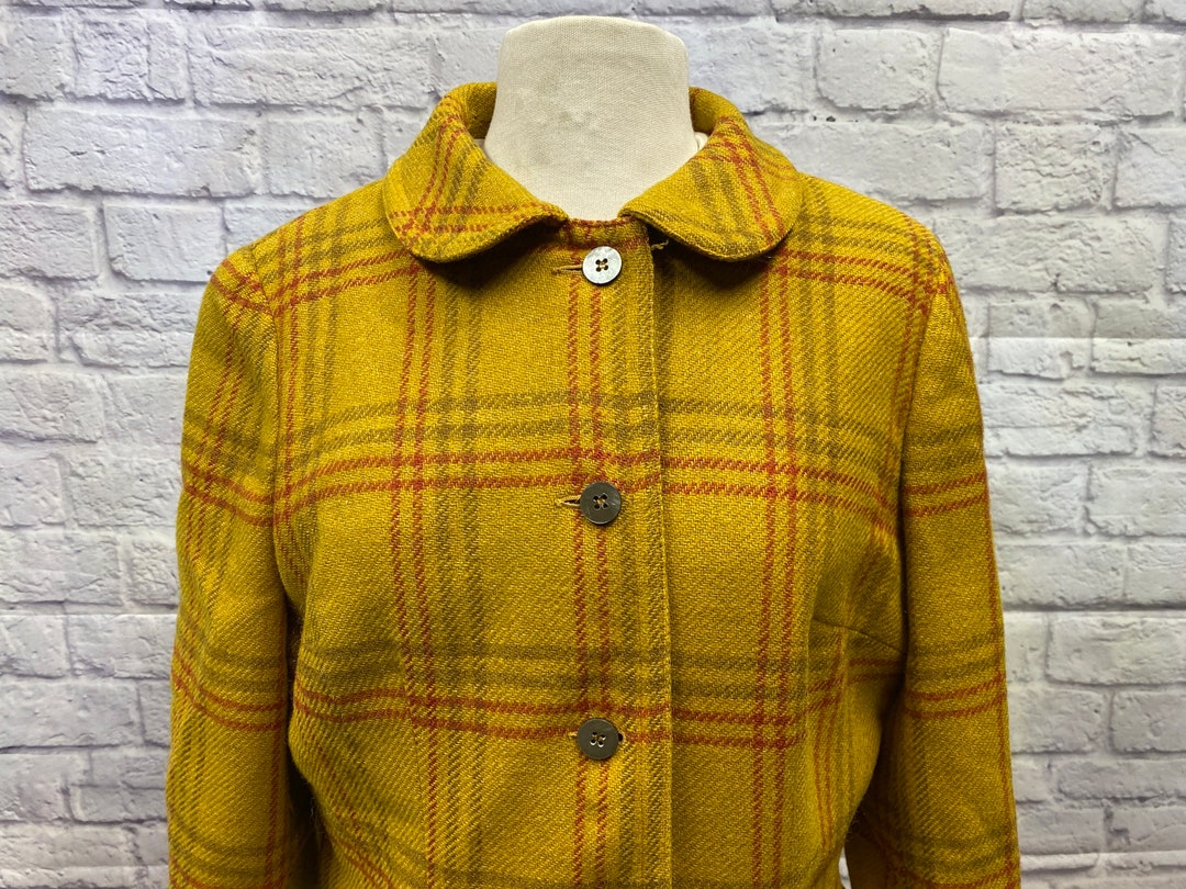 60's the Villager Women's Plaid Wool Jacket Size 14. - Etsy