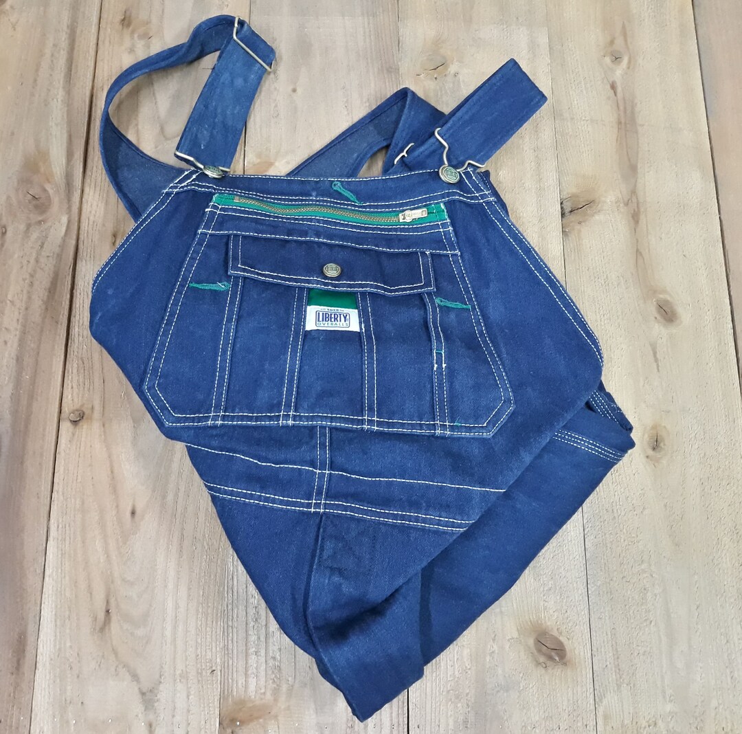 Liberty Denim Work Overalls Carpenter Worker Farmer Ranch Size 36x29 ...