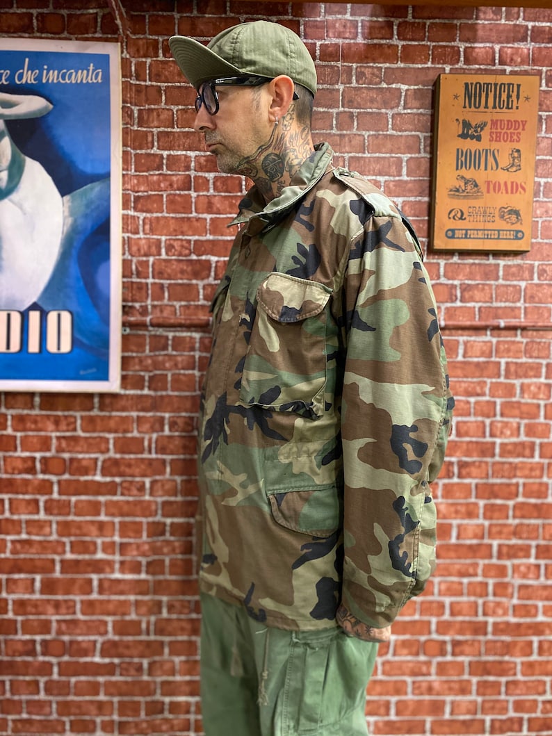 80's/90's M-65 Field Cold Weather Jacket Camouflage Fatigue Utility ...