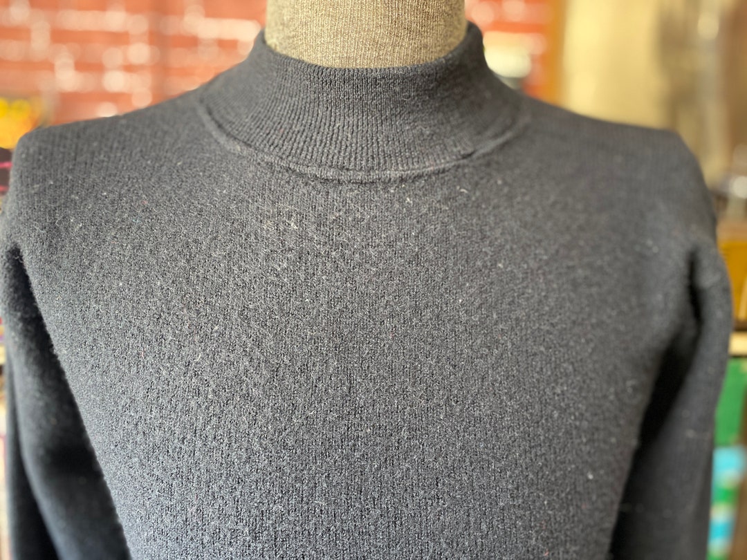70's USN Wool Watchman US Navy Deck Blue Shade Turtleneck Sweater Size ...