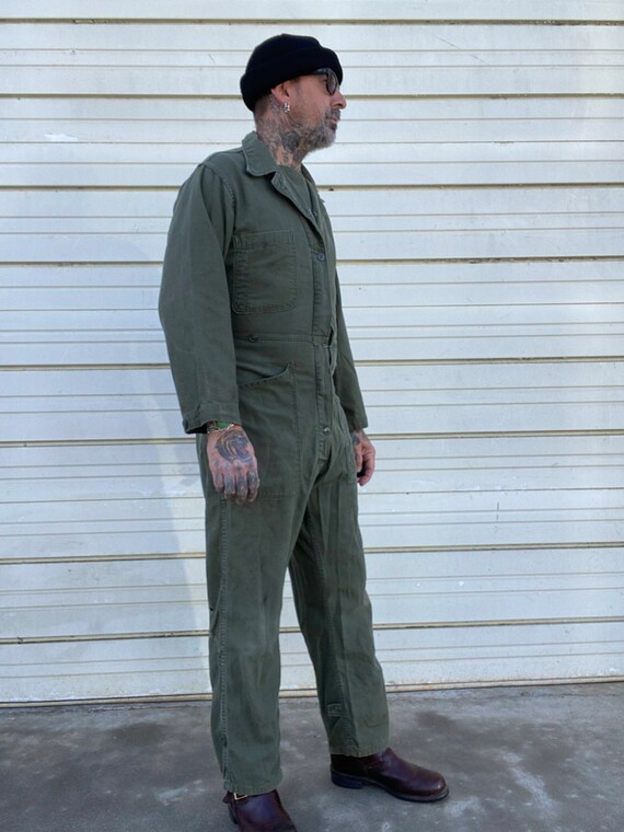 U.S. Army olive green coveralls Type I utility mechan… - Gem