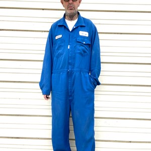90's Workrite Blue Work Coveralls Outfit Long Sleeve Utility Garage ...