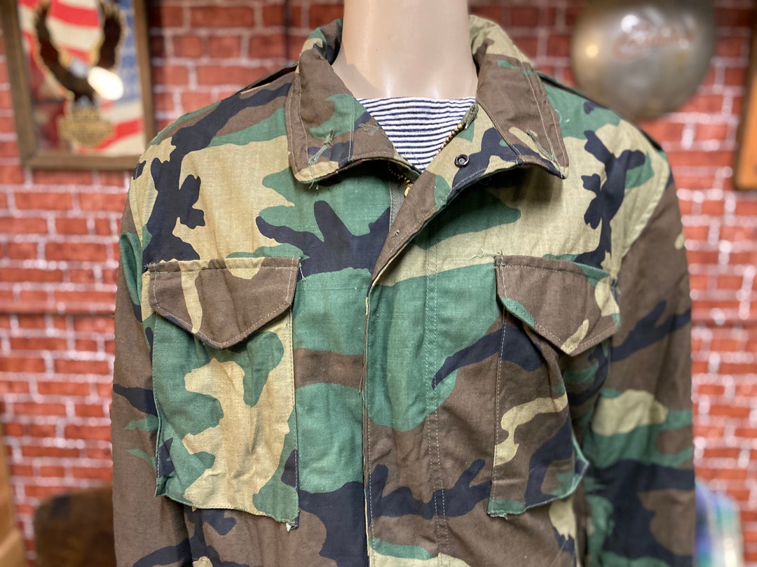80's/90's M-65 Field Cold Weather Jacket Camouflage Fatigue Utility ...