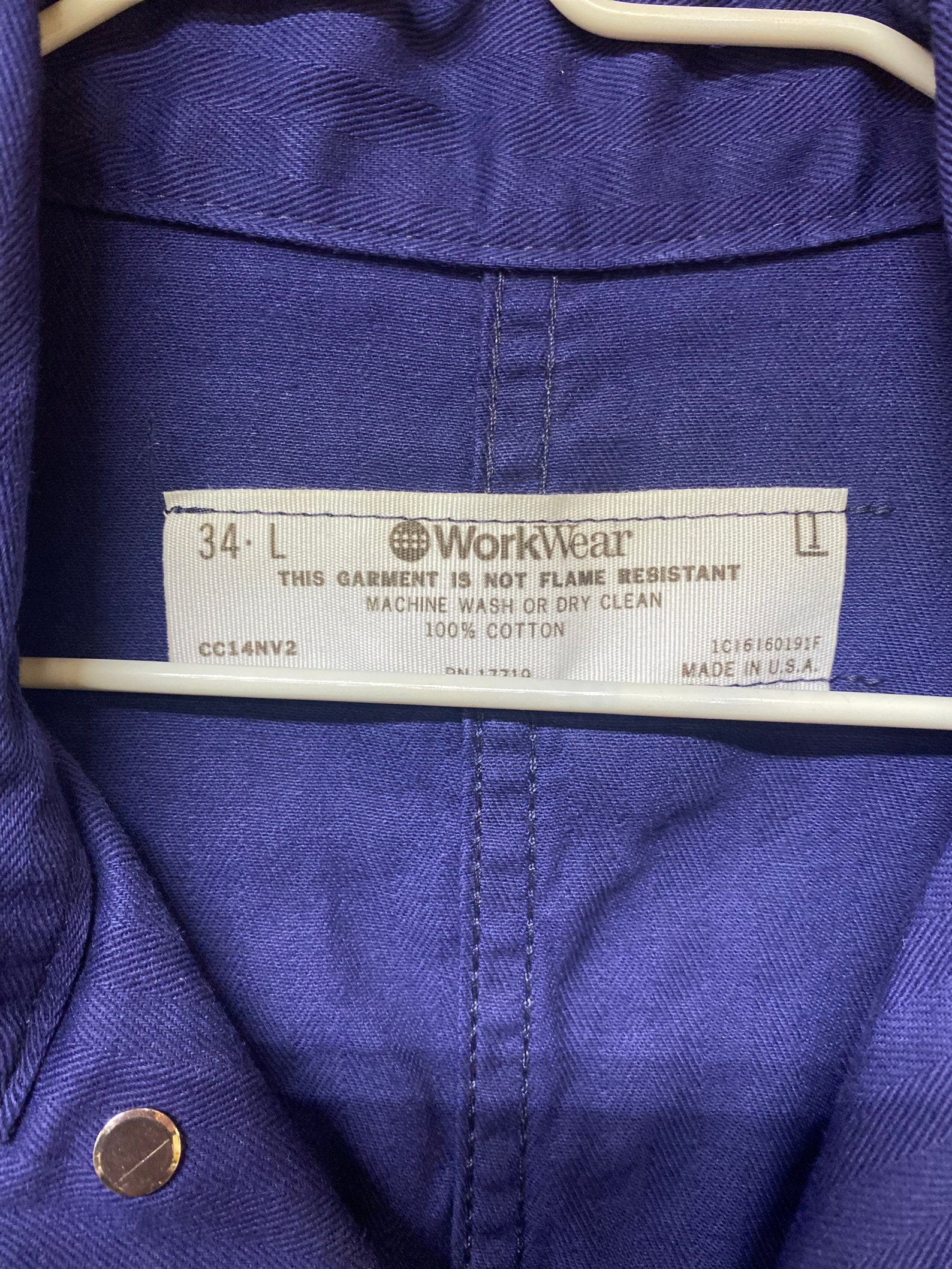 GMC Blue Work Coveralls Outfit Long Sleeve Utility Garage - Etsy