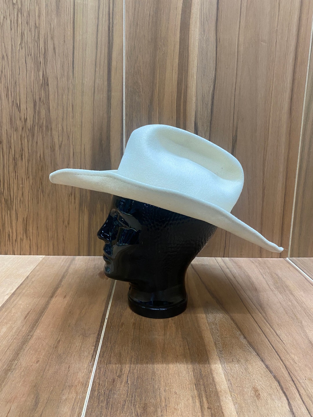 Vintage Open Road Wool Cowboy Western Rodeo Brimmed Hat Size 6 7/8 Made ...