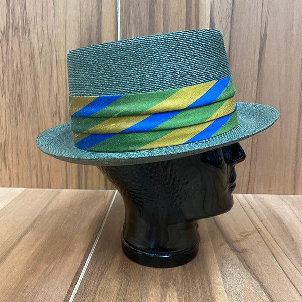 Green Straw Hat - Etsy