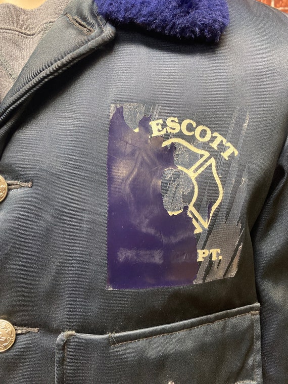 Prescott Fire Department blue quilted lining jacket s… - Gem