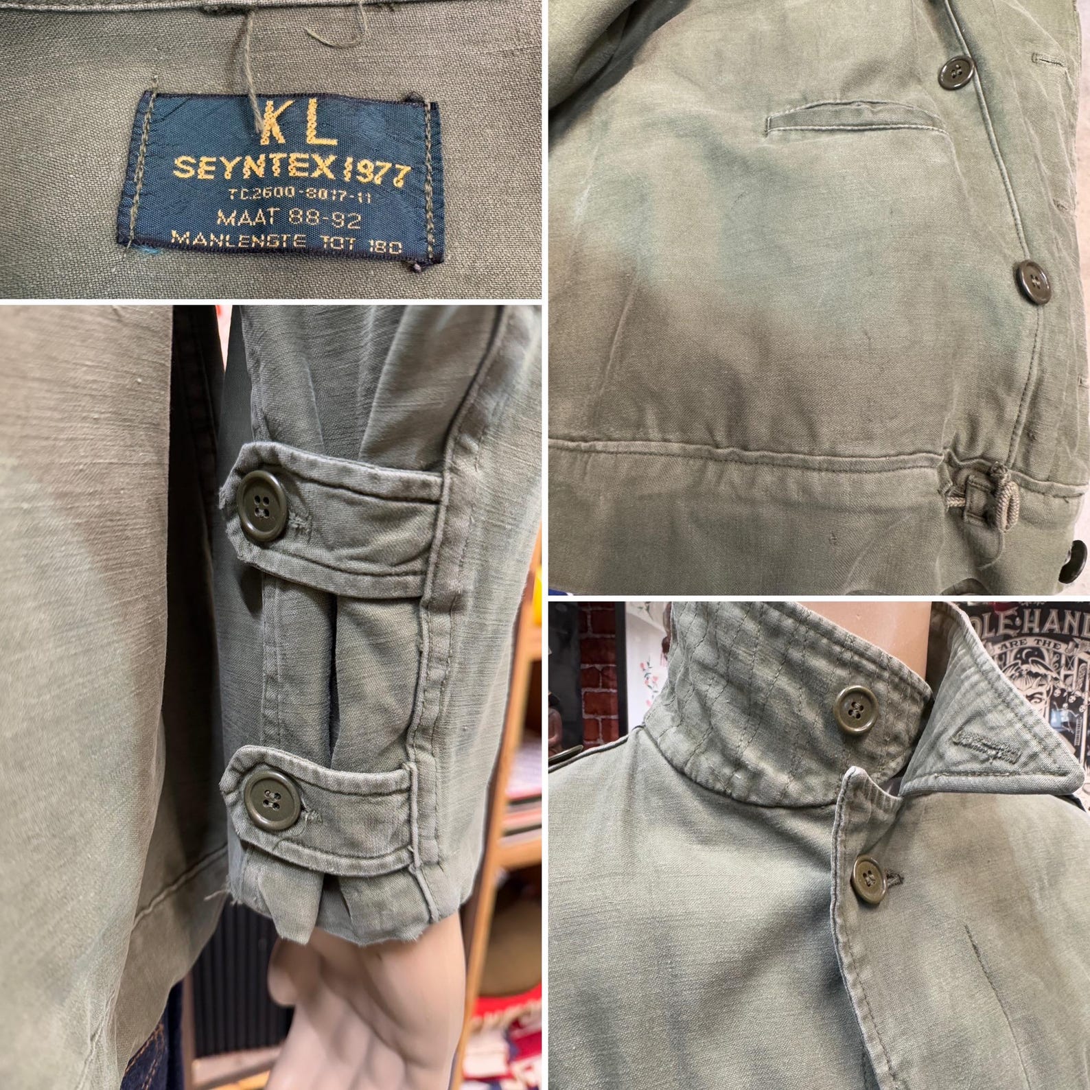 70's Vintage Dutch, Belgian Army Seyntex KL Military Field Utility ...