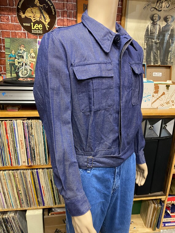 80's Battlefield work wear mechanic garage denim jack… - Gem