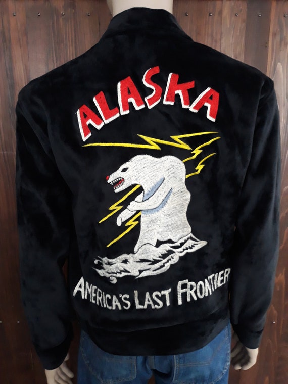 Alaska, America's last frontier unisex black velvet s… - Gem