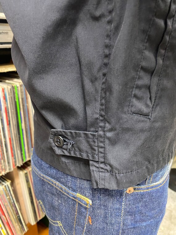 US Navy black windbreaker utility work lined jacket s… - Gem