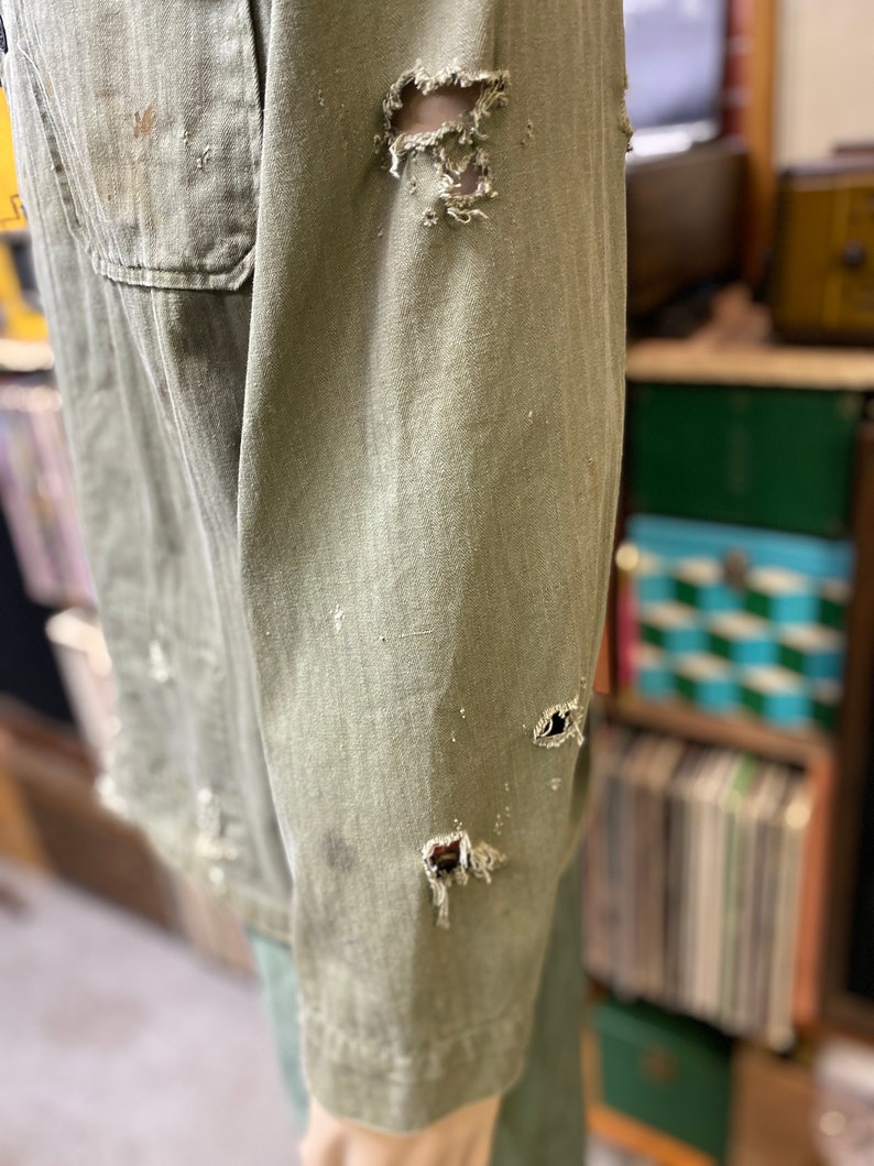 WWII HBT 13 Stars Buttons US Army Fatigue Utility Combat Shirt - Etsy