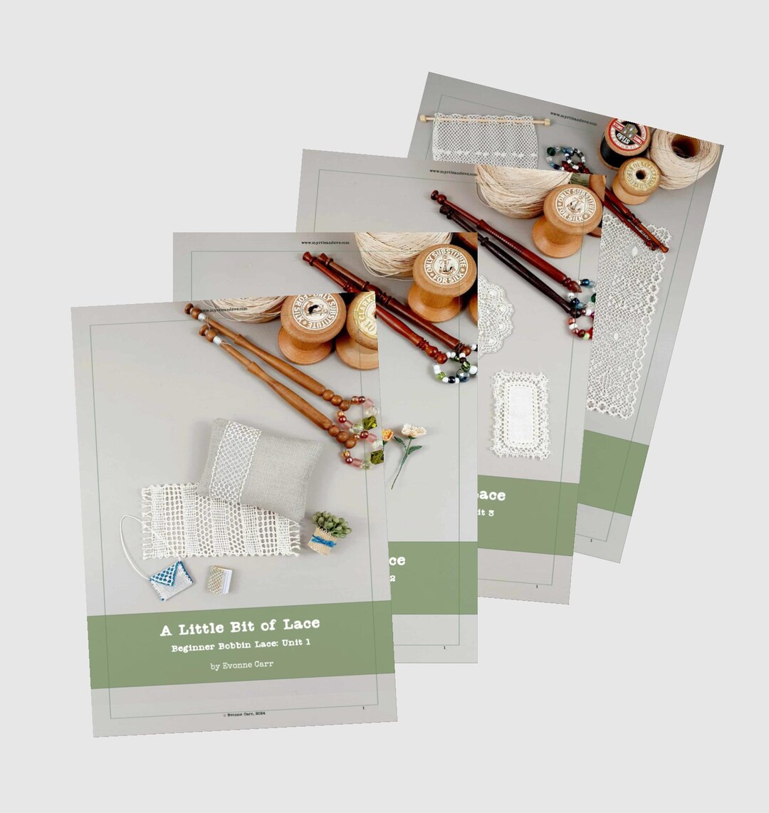 Beginner Bobbin Lace Making Course: Units 1-4 (PDF Pattern) - Etsy