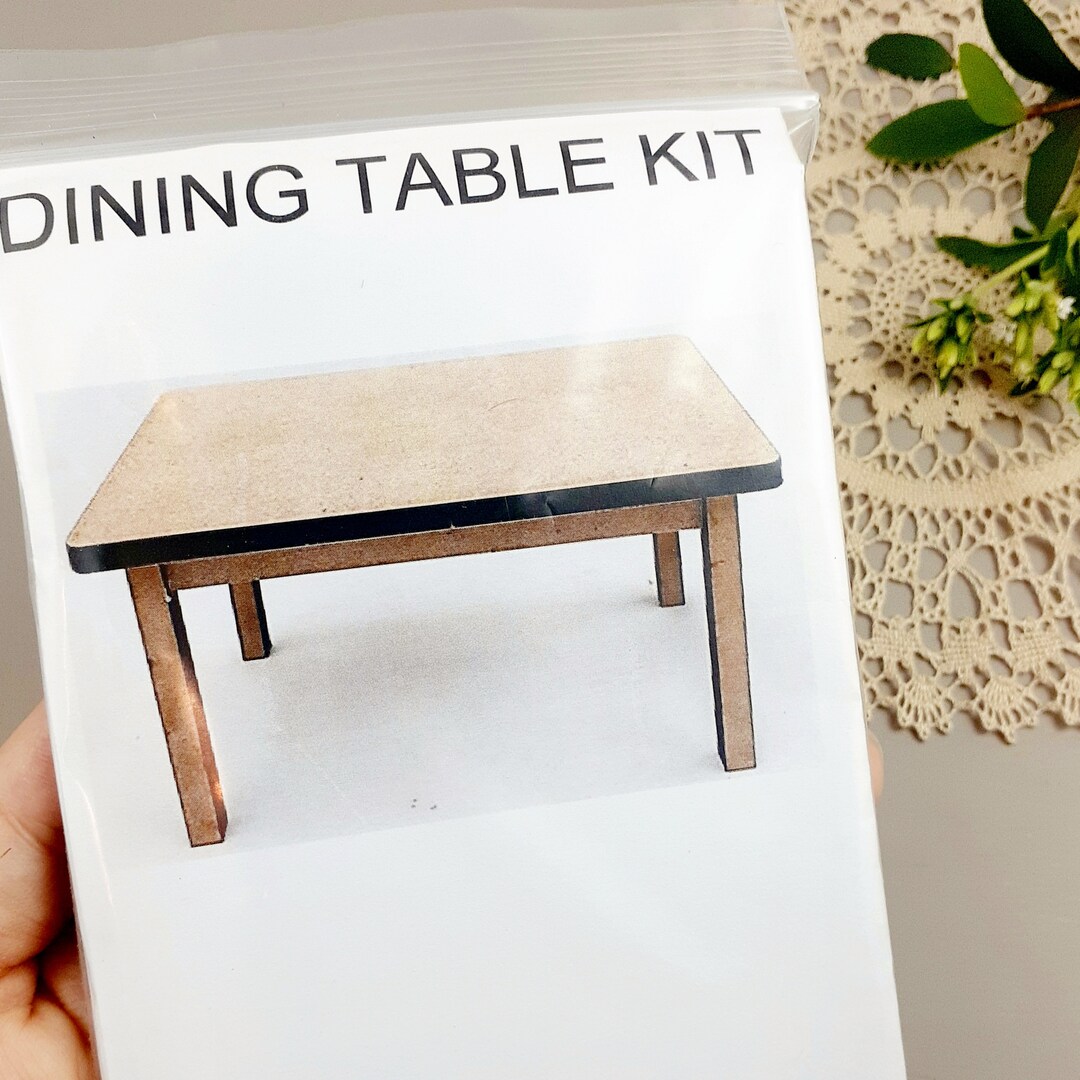 1:12 Scale Dining Table Kit Laser Cut - Etsy