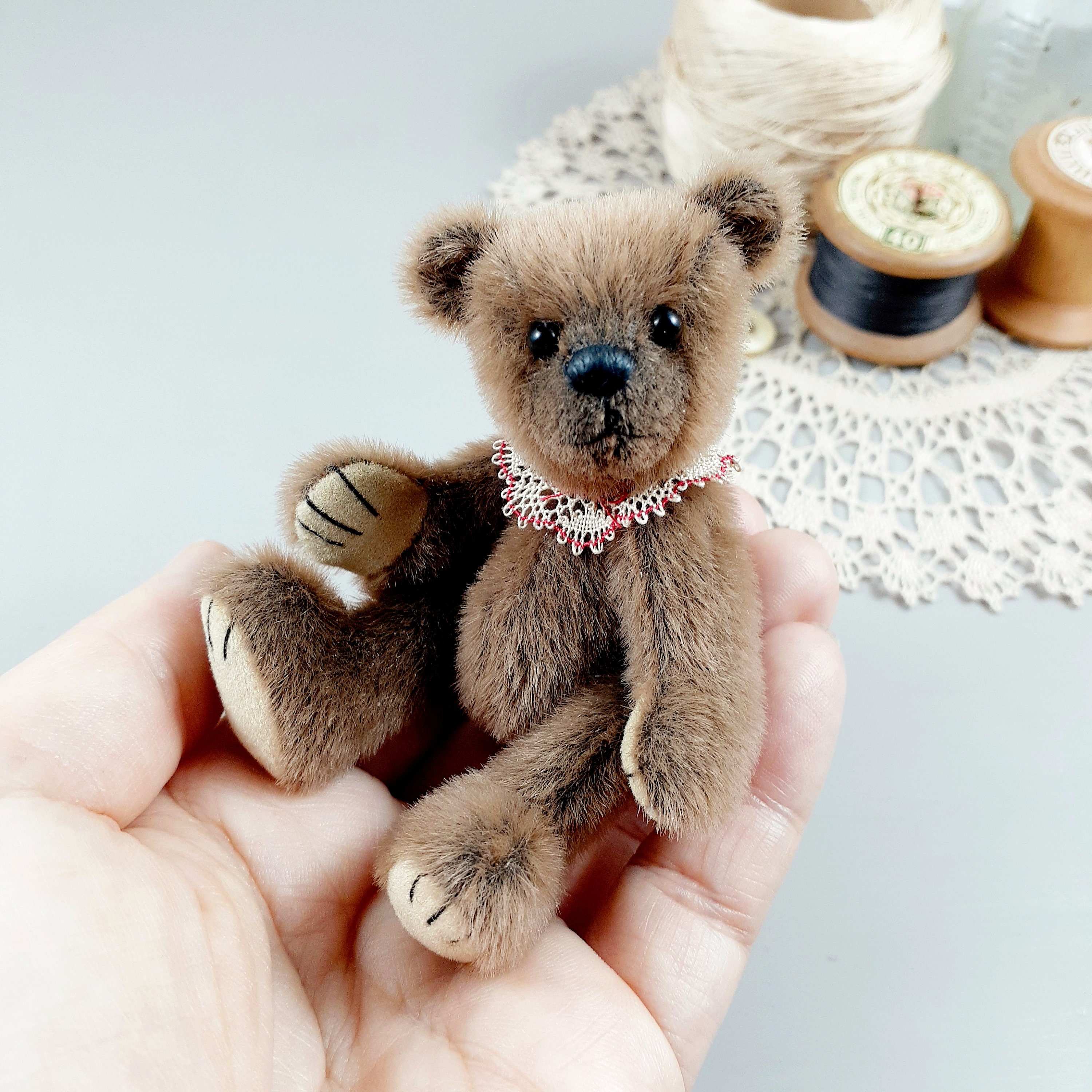 Frederick PDF Sewing Pattern, Miniature Teddy Bear Pattern, 8.5cm - Etsy