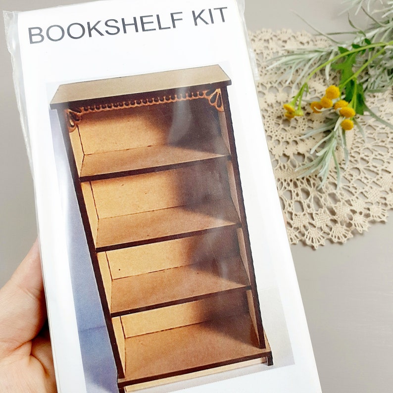 1:12 Scale Bookshelf Kit Laser Cut - Etsy