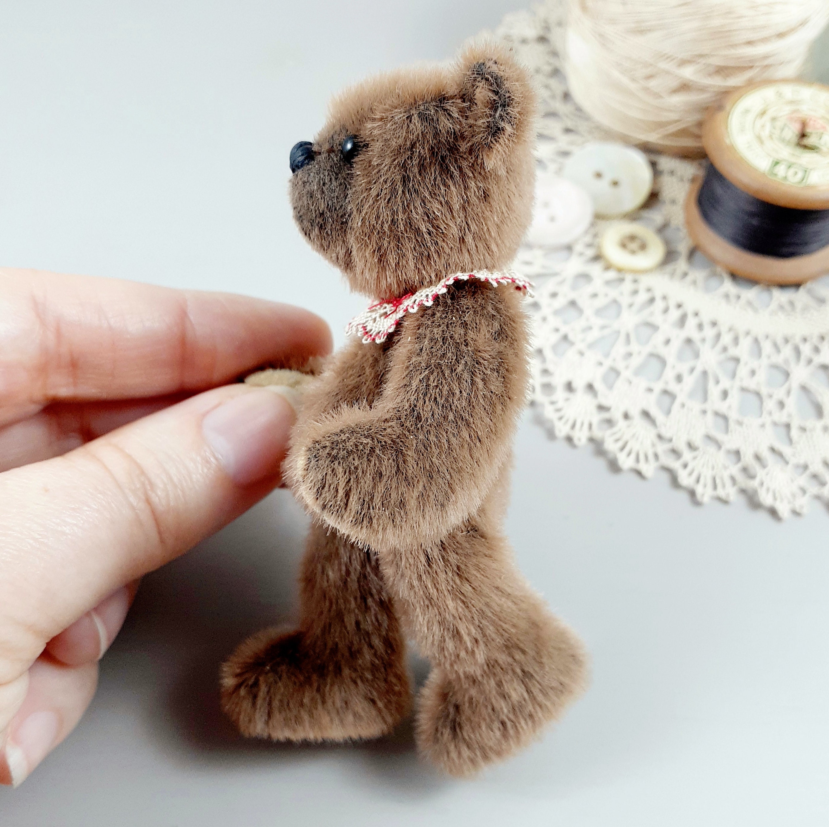 Frederick PDF Sewing Pattern, Miniature Teddy Bear Pattern, 8.5cm - Etsy