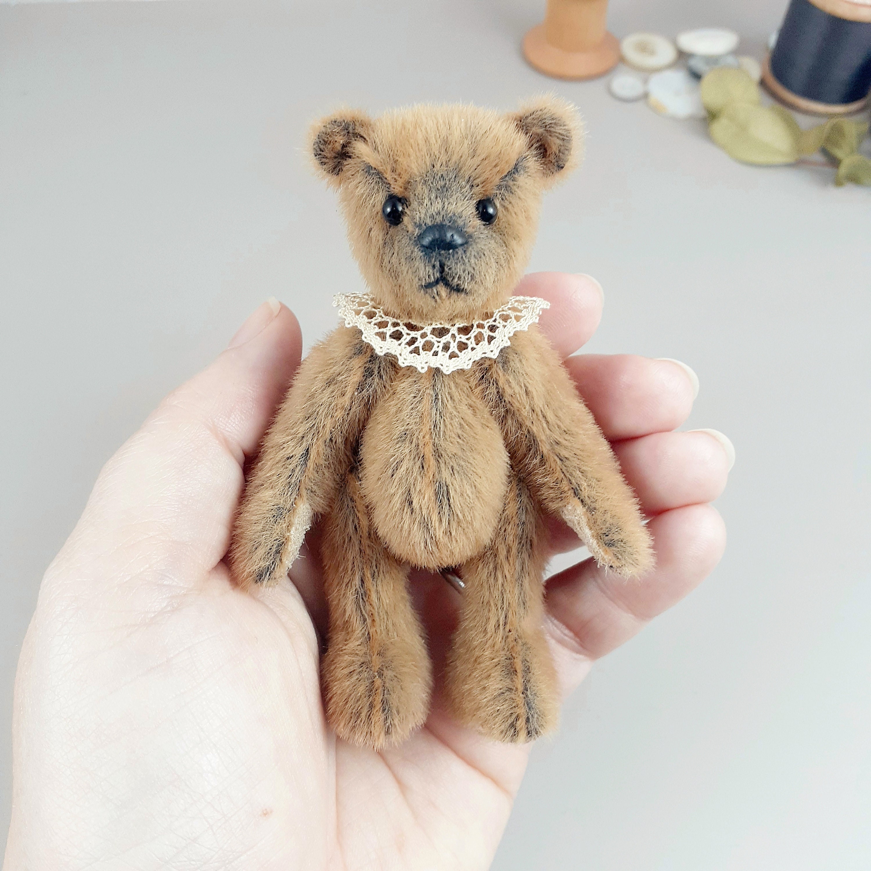 Walter PDF Sewing Pattern Miniature Teddy Bear Pattern 9cm | Etsy UK