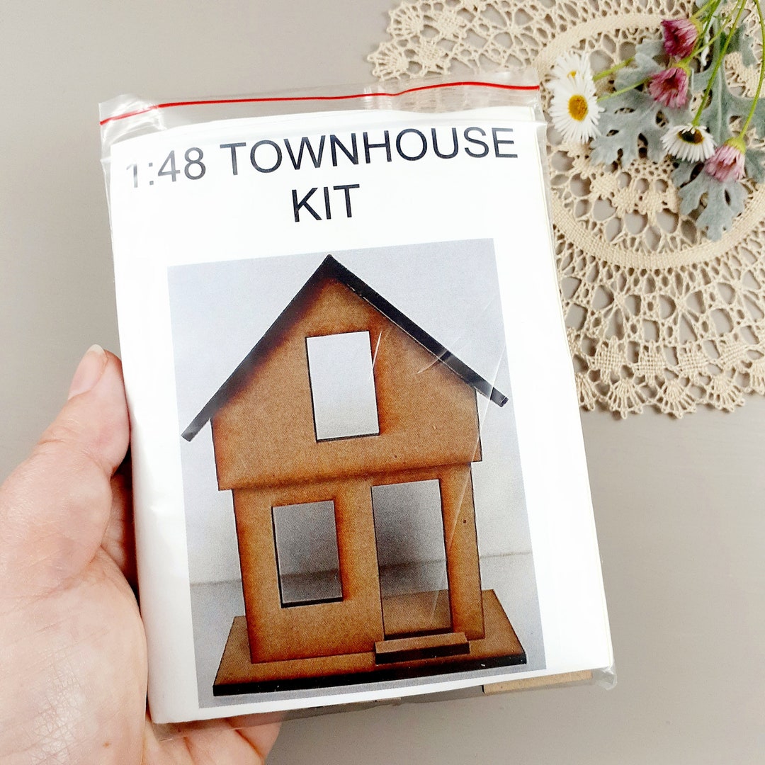 1:48 Quarter Scale Townhouse Kit With Windows and Door Laser Cut - Etsy