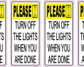 Turn off Lights Stickers - Etsy