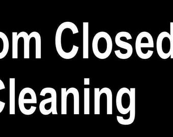 Restroom Closed Sign - Etsy