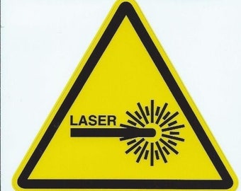Laser Warning Sign | Etsy