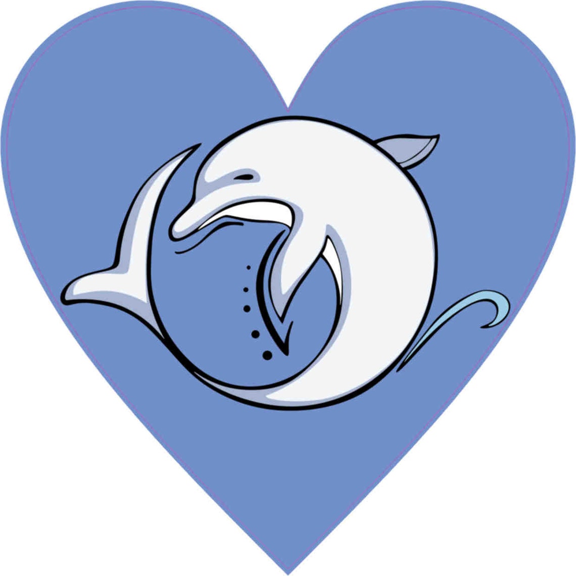 4in X 4in Dolphin Heart Bumper Sticker Vinyl Cup Decal - Etsy 4in X 4in Dolphin Heart Bumper Sticker Vinyl Cup Decal - Etsy