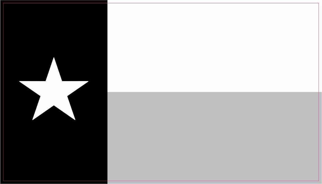 4.25in X 2.5in Black and White Texas Flag Magnet - Etsy