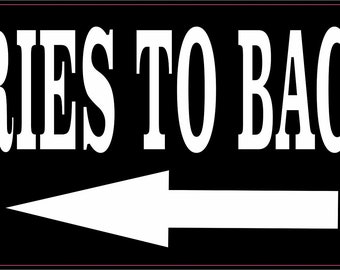 Deliveries Back Door Sign - Etsy