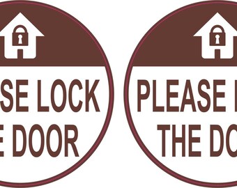 Please Lock Door - Etsy