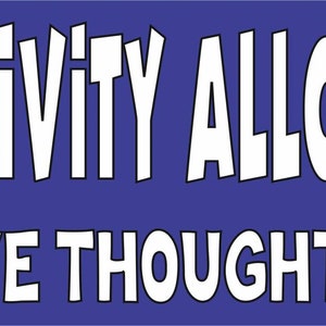 Stickertalk No Negativity Allowed Vinyl Sticker 10 Inches X 3 - Etsy