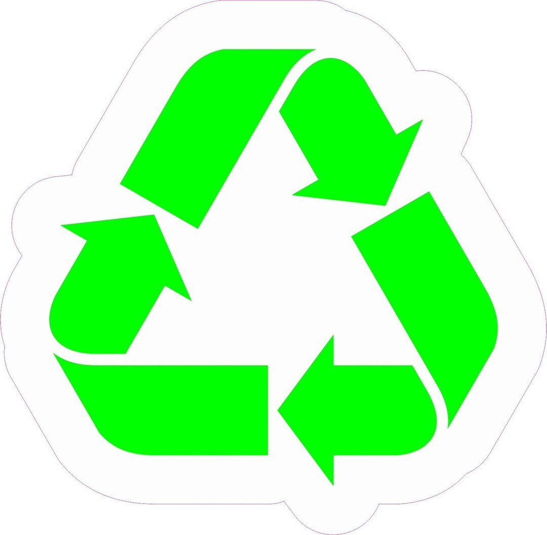 5in X5in Recycle Symbol Sign Bumper Sticker Decal Car Window - Etsy