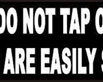 Please Do Not Lean on Glass Sign - Etsy