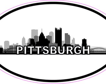 Pittsburgh Skyline Decal - Etsy