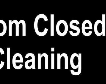 Restroom Closed Sign - Etsy