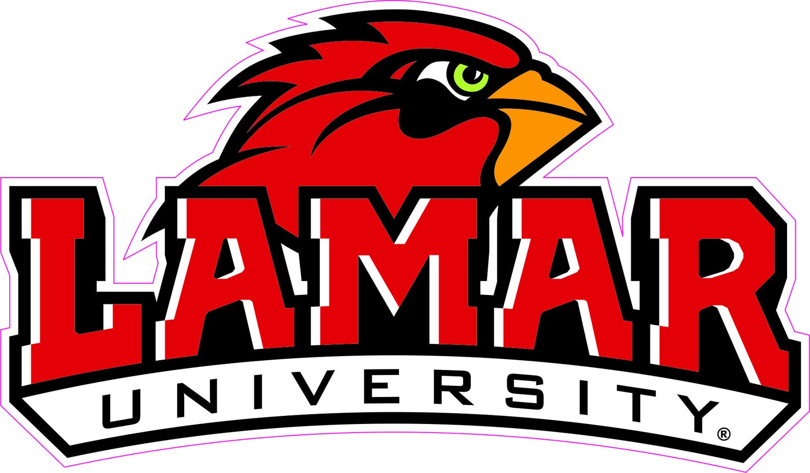 6in X 3.5in Lamar University Logo Vinyl Sticker - Etsy