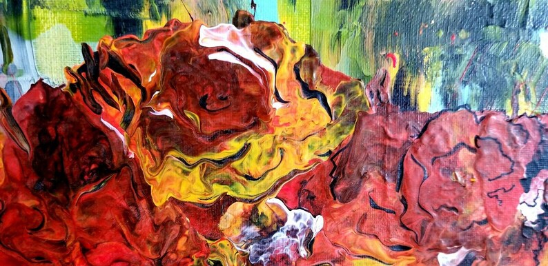 Original Abstract Painting Fall Colors Painting Still Life - Etsy