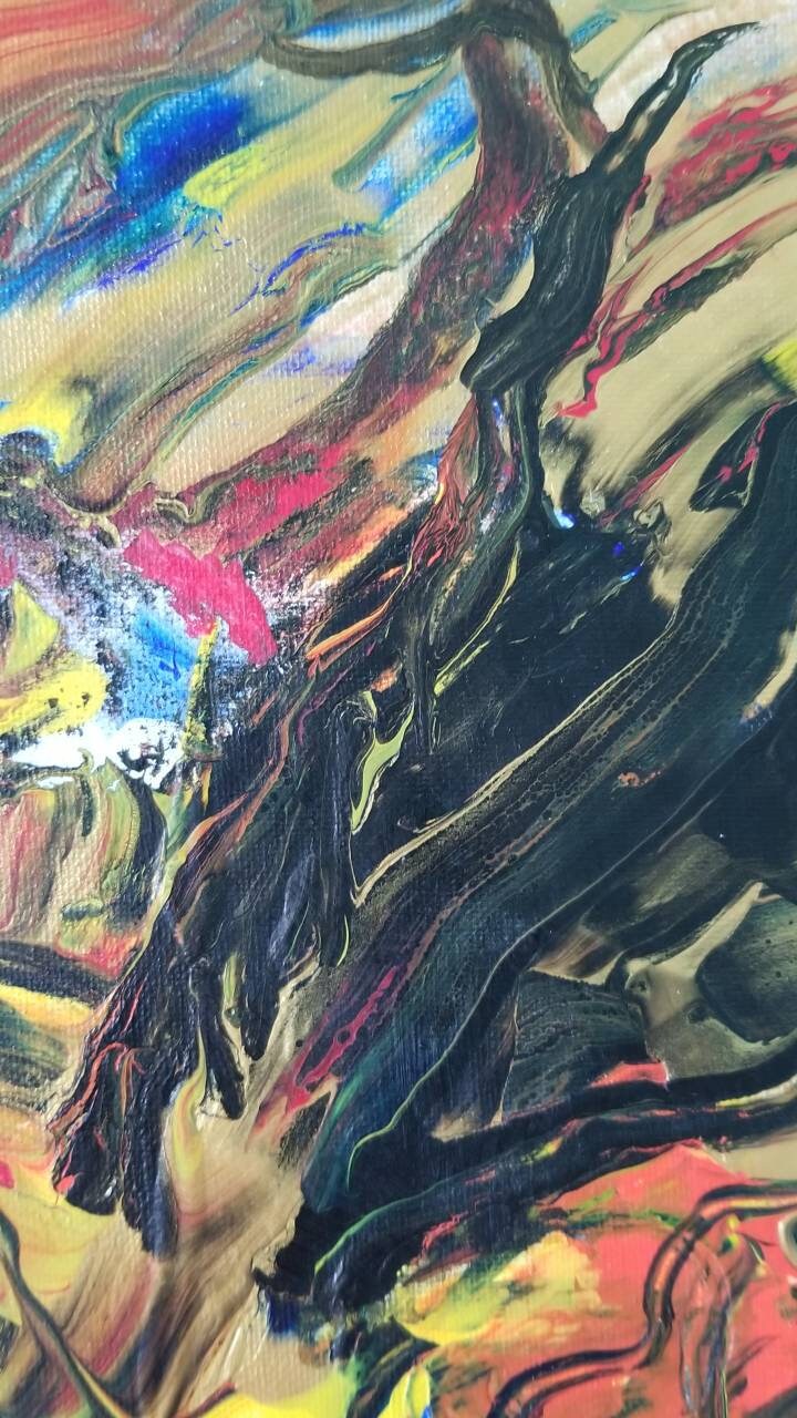 Original Abstract Painting Signed by Artist, Original Art ...